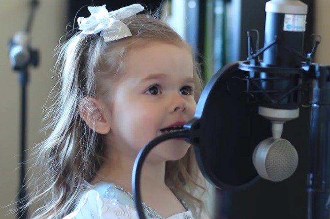 Watch this precious girl sing a classic Disney song flawlessly!
