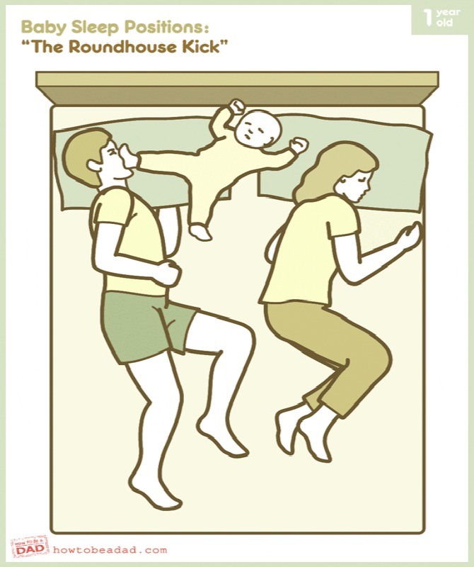 Funny Sleeping Positions All New Parents Can Relate To