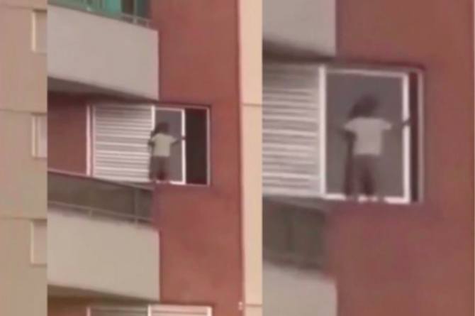Toddler On Window Ledge Highlights Importance of High-Rise Safety