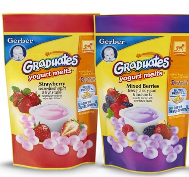 New GERBER® Graduates Yogurt Melts (No.1 selling product in USA)