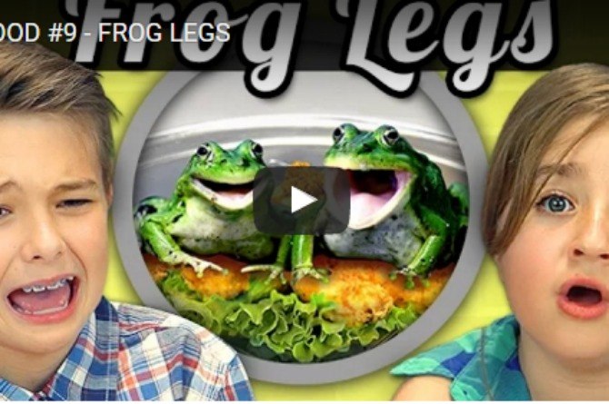 Kids Try Frog Legs For The First Time In Their Life