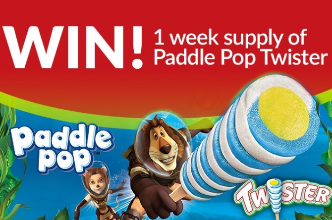 PADDLE POP twisters : Win 1 Week Supply Of Paddle Pop Twister!
