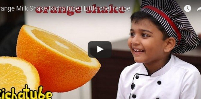 Resep milkshake Jeruk yang bisa ditiru ala chef cilik Nihal Raj