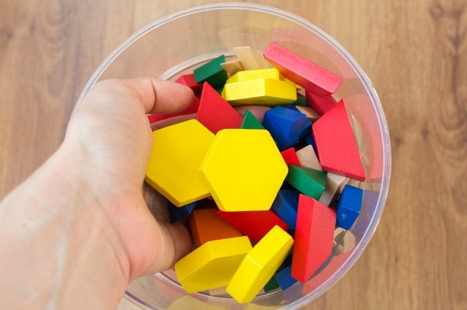 Sensory Bins: Super Simple Shapes Hunt For Toddlers