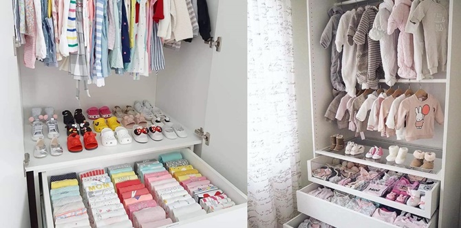 Almari Baju Baby Yang Kemas Dan Teratur, Ibu Kena Tahu Tips Ini
